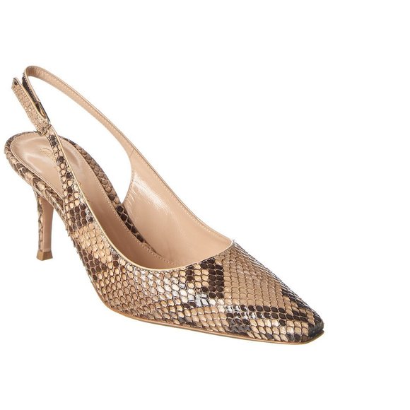 Gianvito Rossi | Shoes | Gianvito Rossi Exotic Esther 7 Python Slingback Pump | Poshmark
